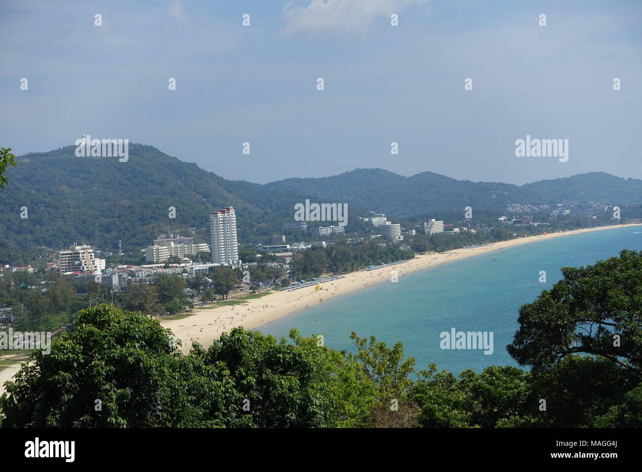 14 March 2018, Thailand, Karon Beach: Karon Beach on the island of ...