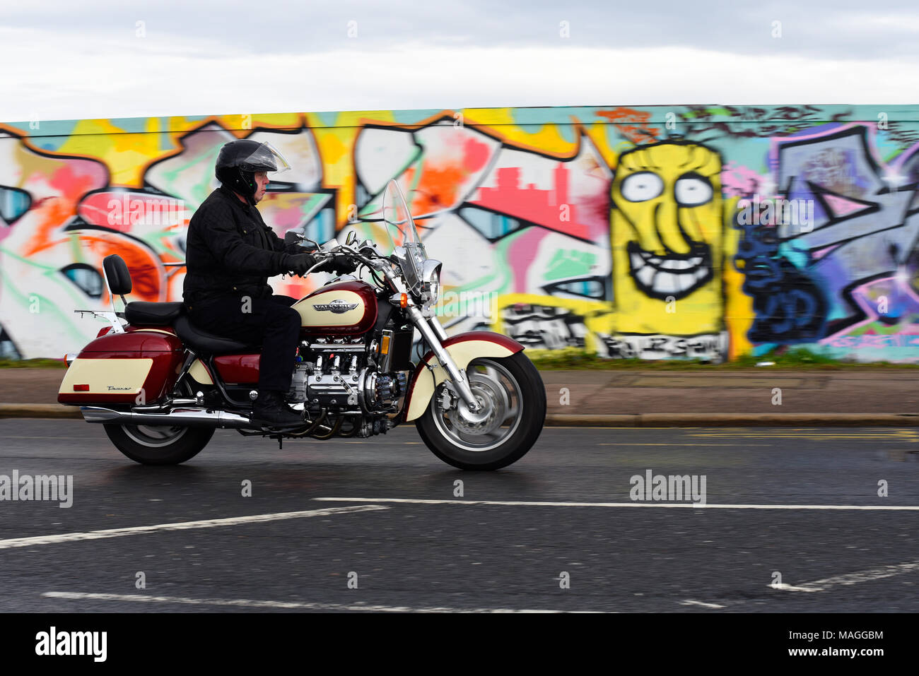 Motorbike graffiti hi-res stock photography and images - Alamy