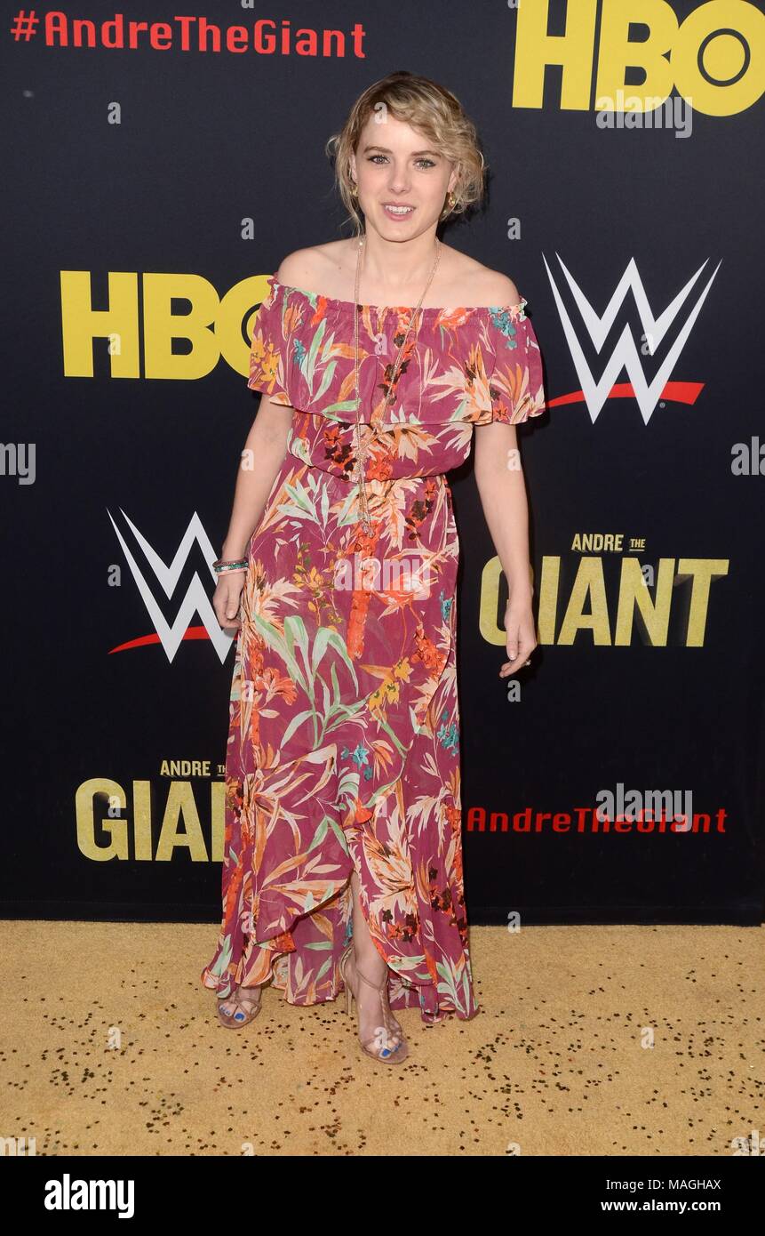 Los Angeles, CA, USA. 29th Mar, 2018. Laura Slade Wiggins at arrivals ...