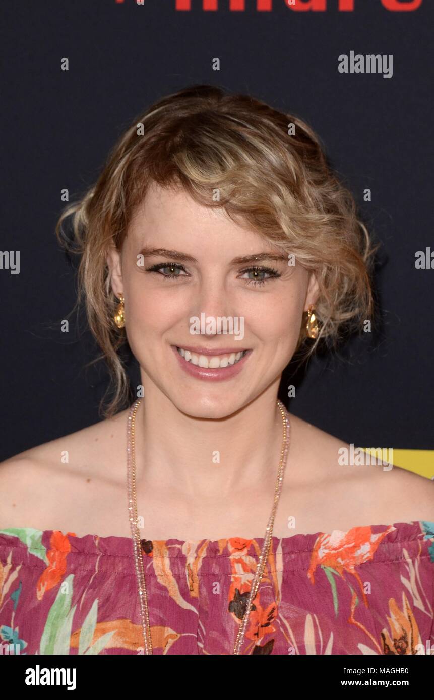 Los Angeles, CA, USA. 29th Mar, 2018. Laura Slade Wiggins at arrivals ...