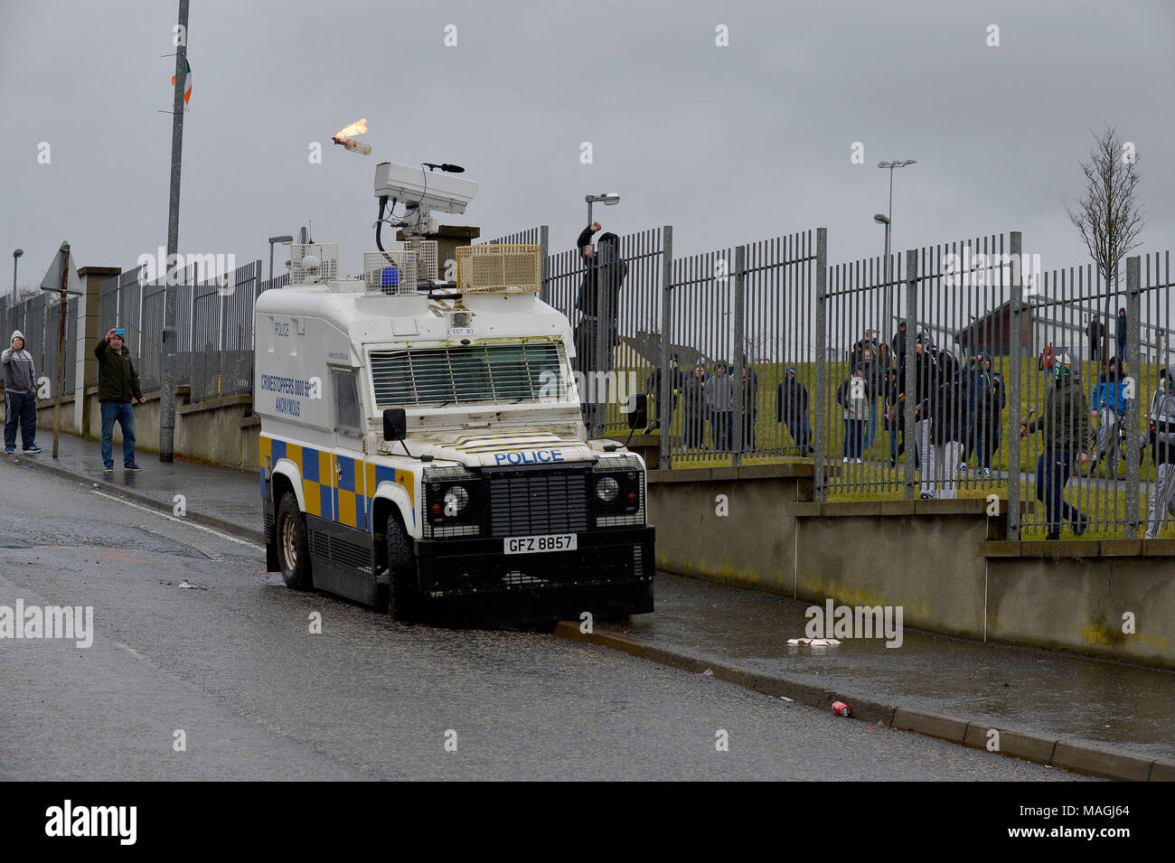 Creggan riot hi-res stock photography and images - Alamy