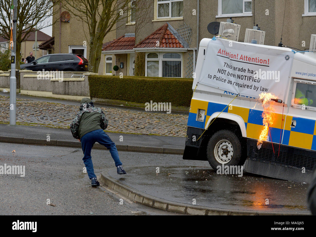 Creggan riot hi-res stock photography and images - Alamy