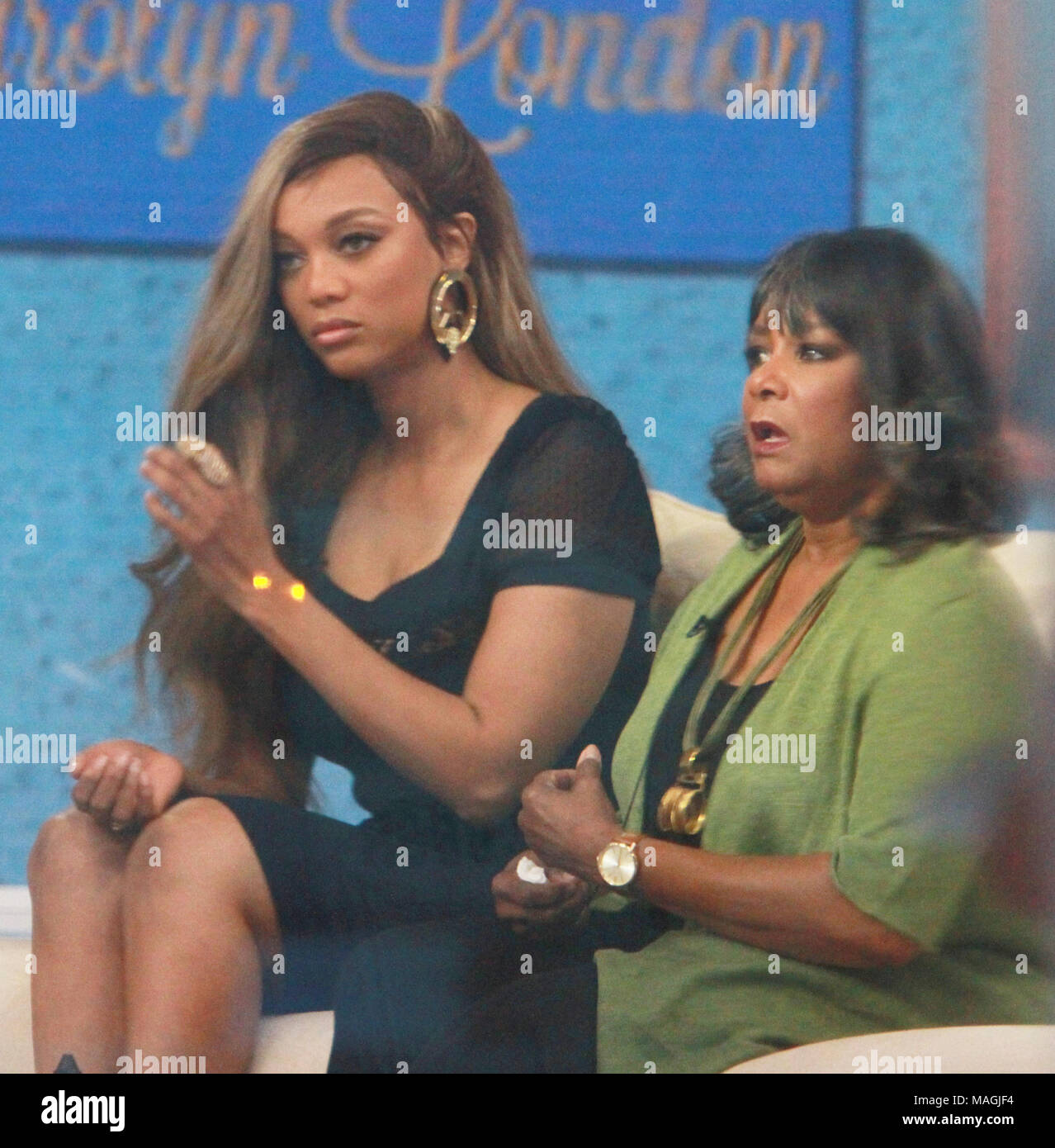 New York, USA, 2 April 2018. Tyra Banks, Carolyn London at Today Show ...