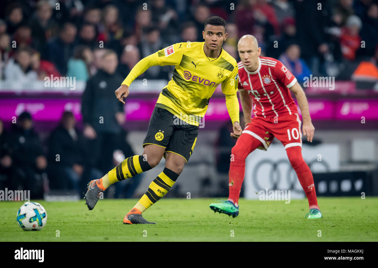 31 March 2018: Germany, Munich: Soccer, German Bundesliga, FC Bayern ...