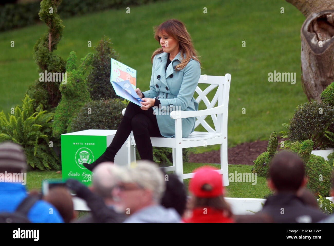 Washington, DC, USA. 2nd Apr, 2018. First Lady Melania Knauss at the ...