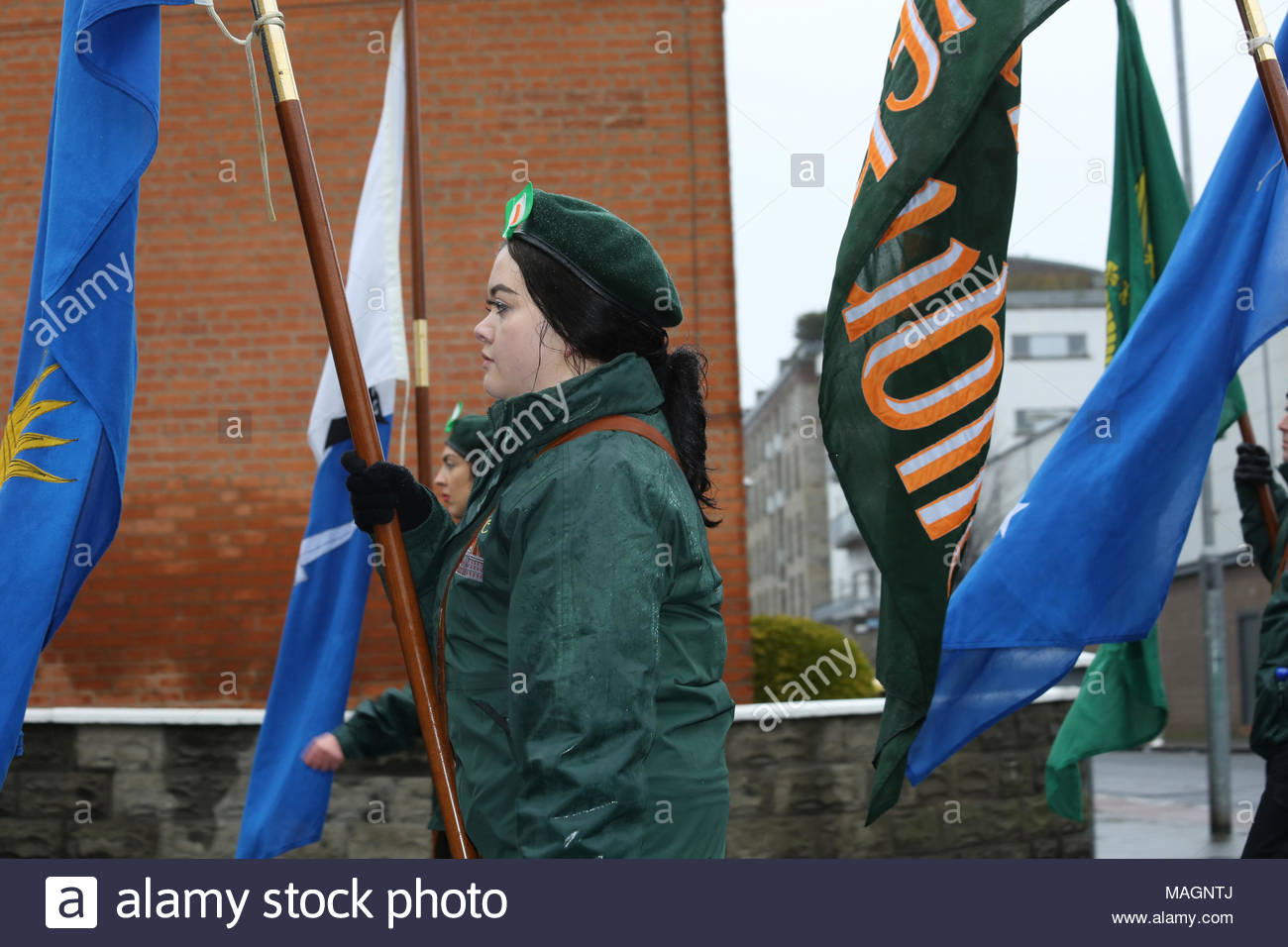 Gpo dublin flag 1916 hi-res stock photography and images - Alamy