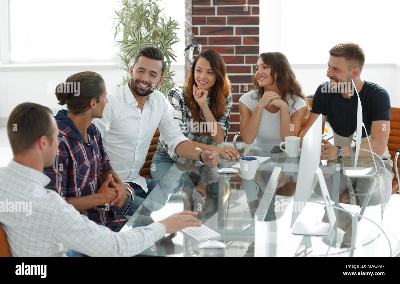 Creative workers design together in the Studio Stock Photo - Alamy