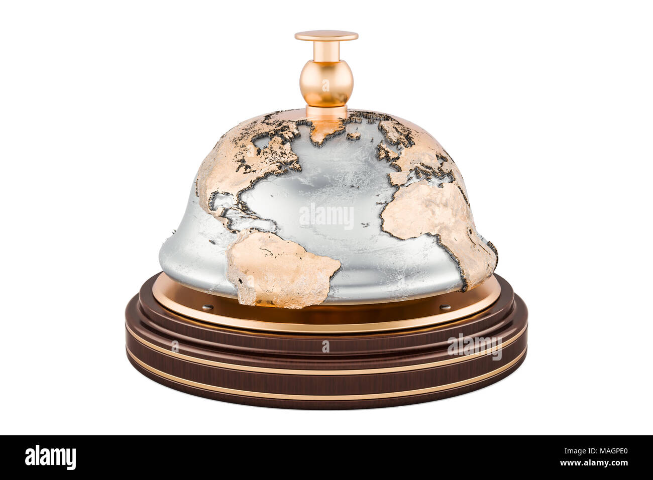 Global Service concept, 3D rendering isolated on white background Stock ...