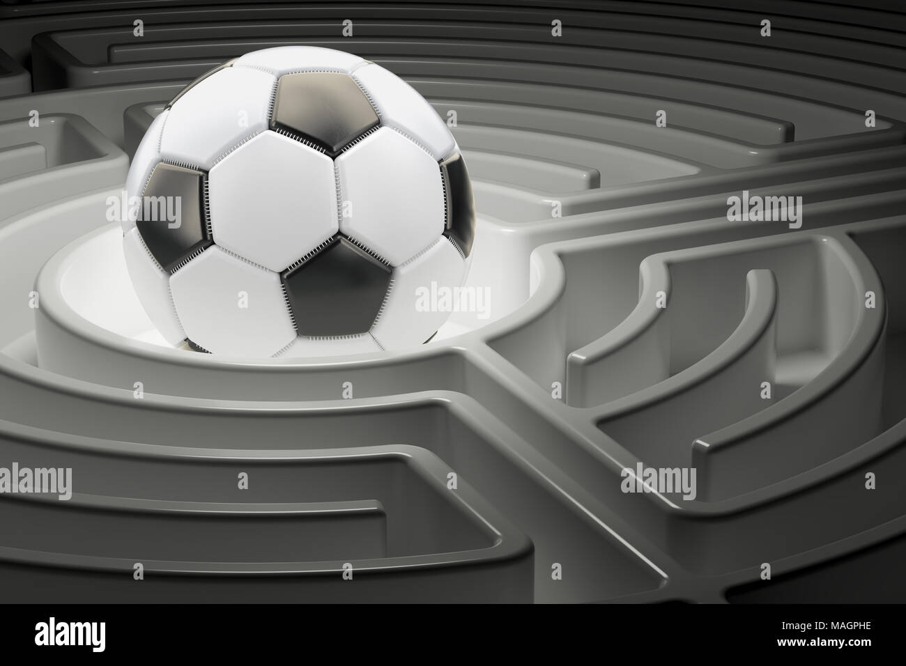 Soccer ball with maze hi-res stock photography and images - Alamy