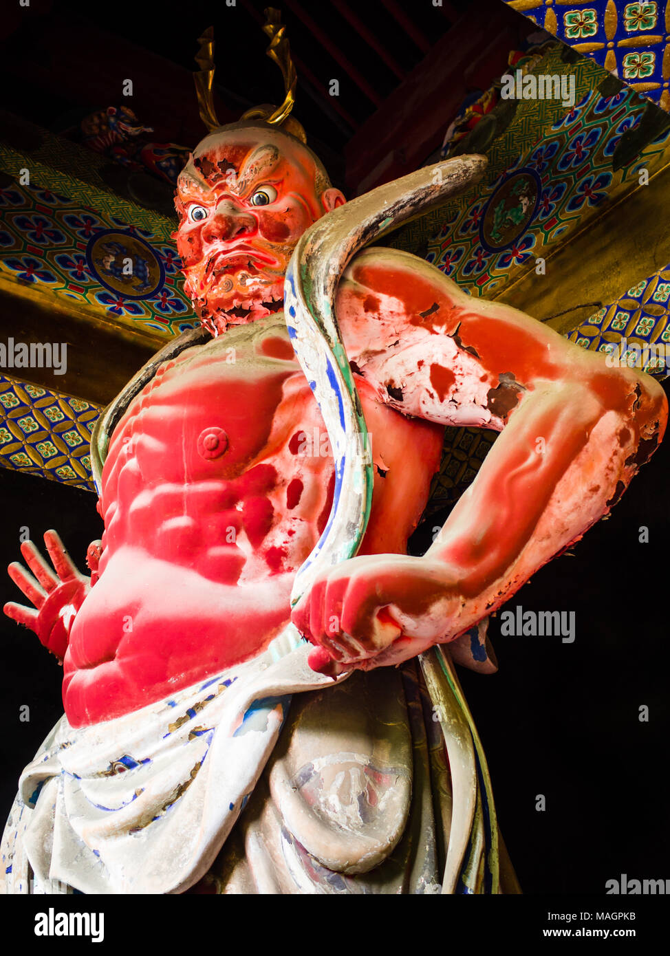 Protecting god's statue in Nikko, Japan Stock Photo - Alamy