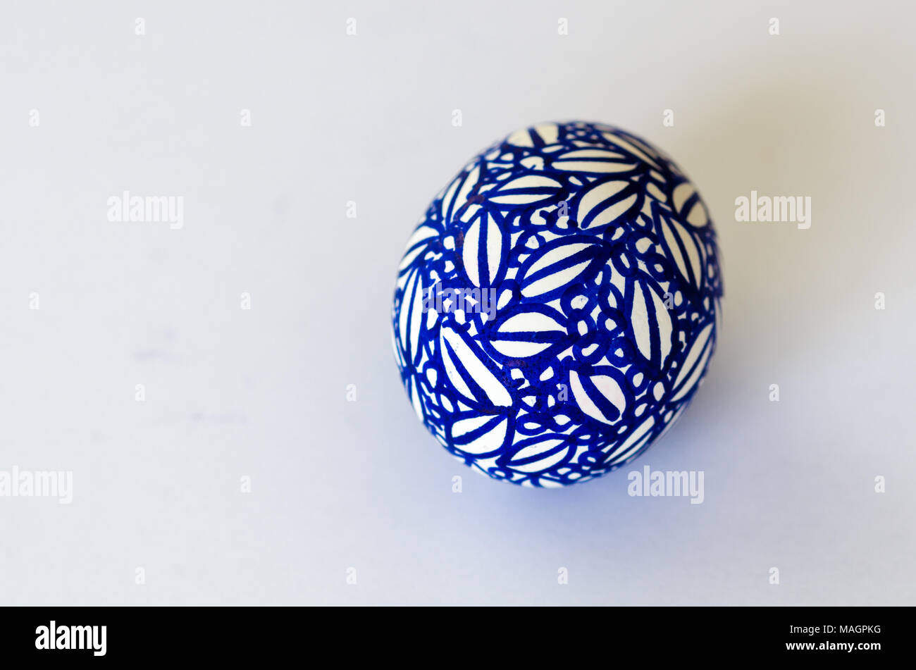 handmade designs drawn easter eggs on the white background Stock Photo ...