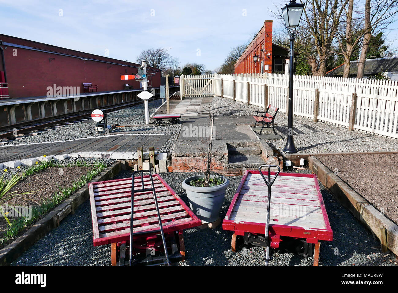 Restored Thornton railway station on the old Fleetwood line closed by ...