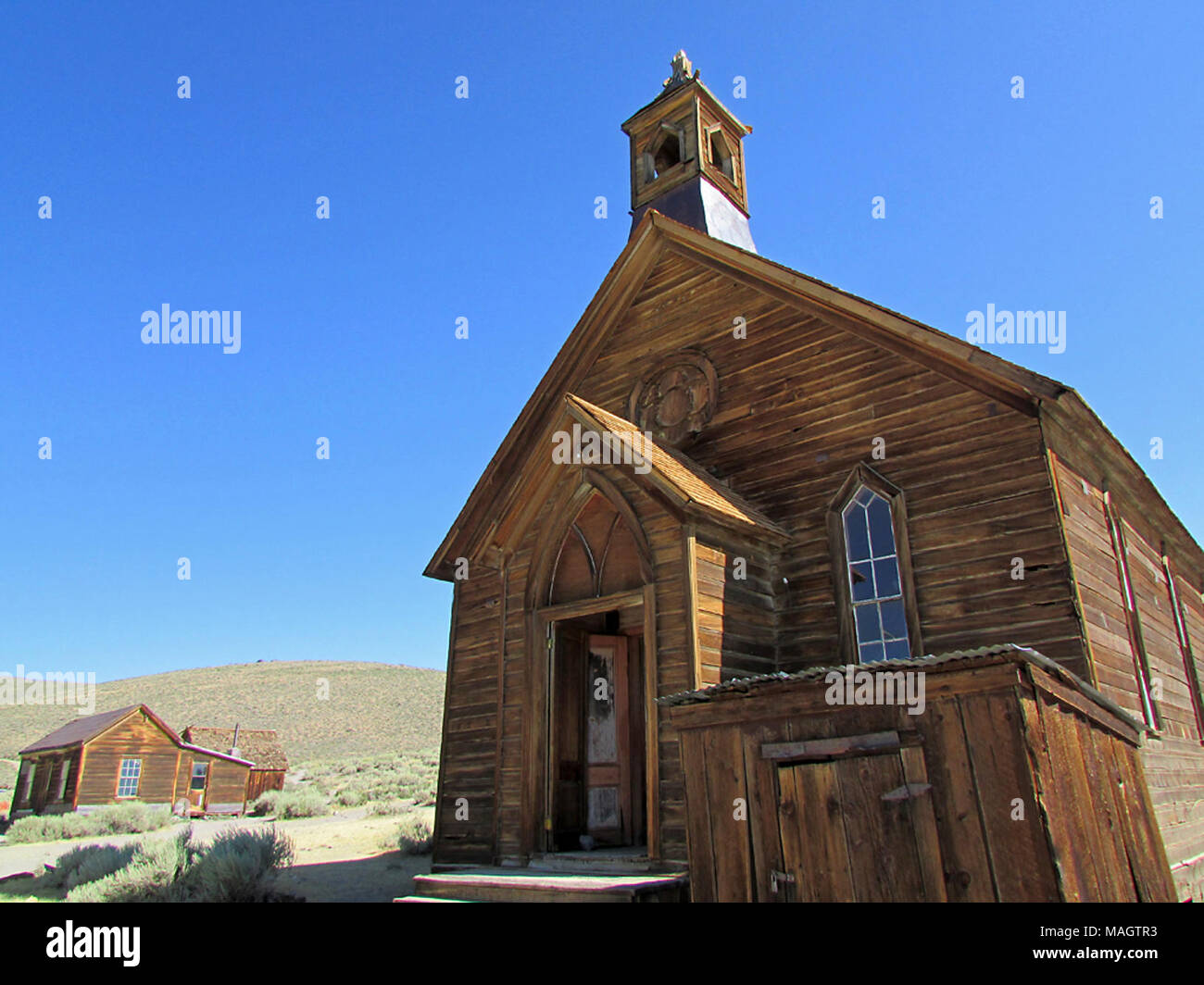 Methodist church in the ghost town bodie hi-res stock photography and images - Alamy