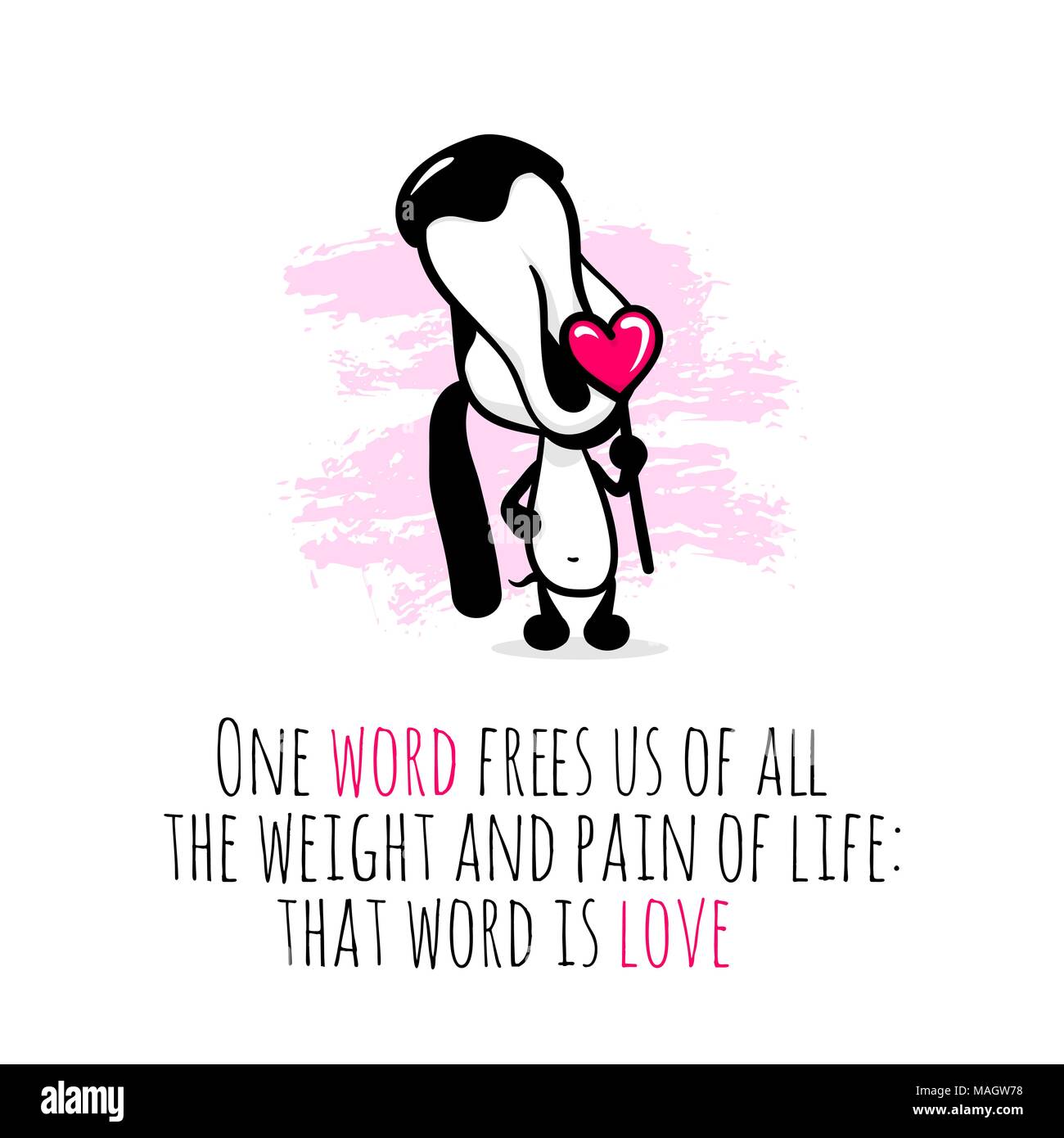 Heart funny cartoon Cut Out Stock Images & Pictures - Alamy