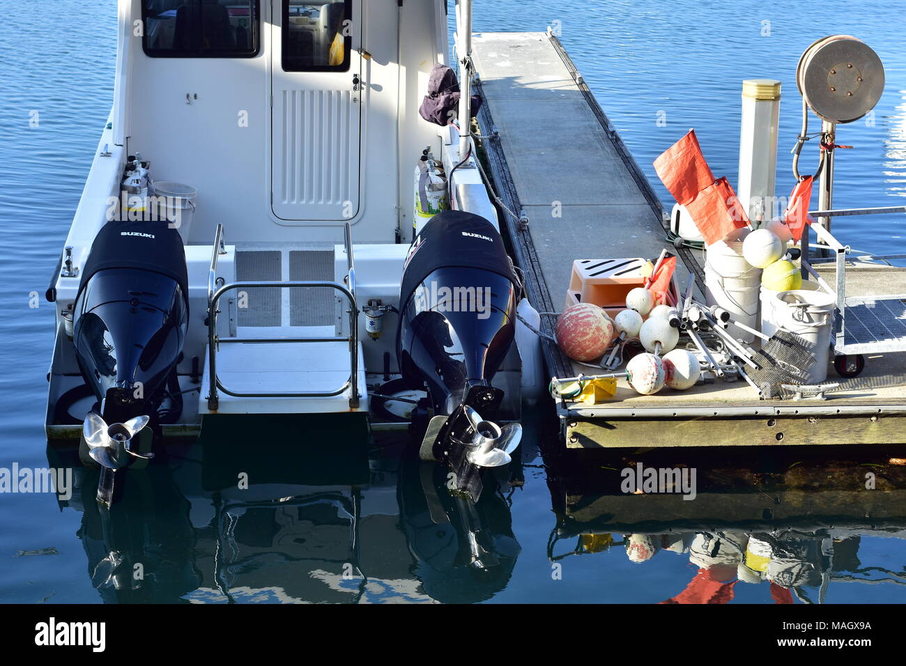 Twin hull boat hi-res stock photography and images - Alamy