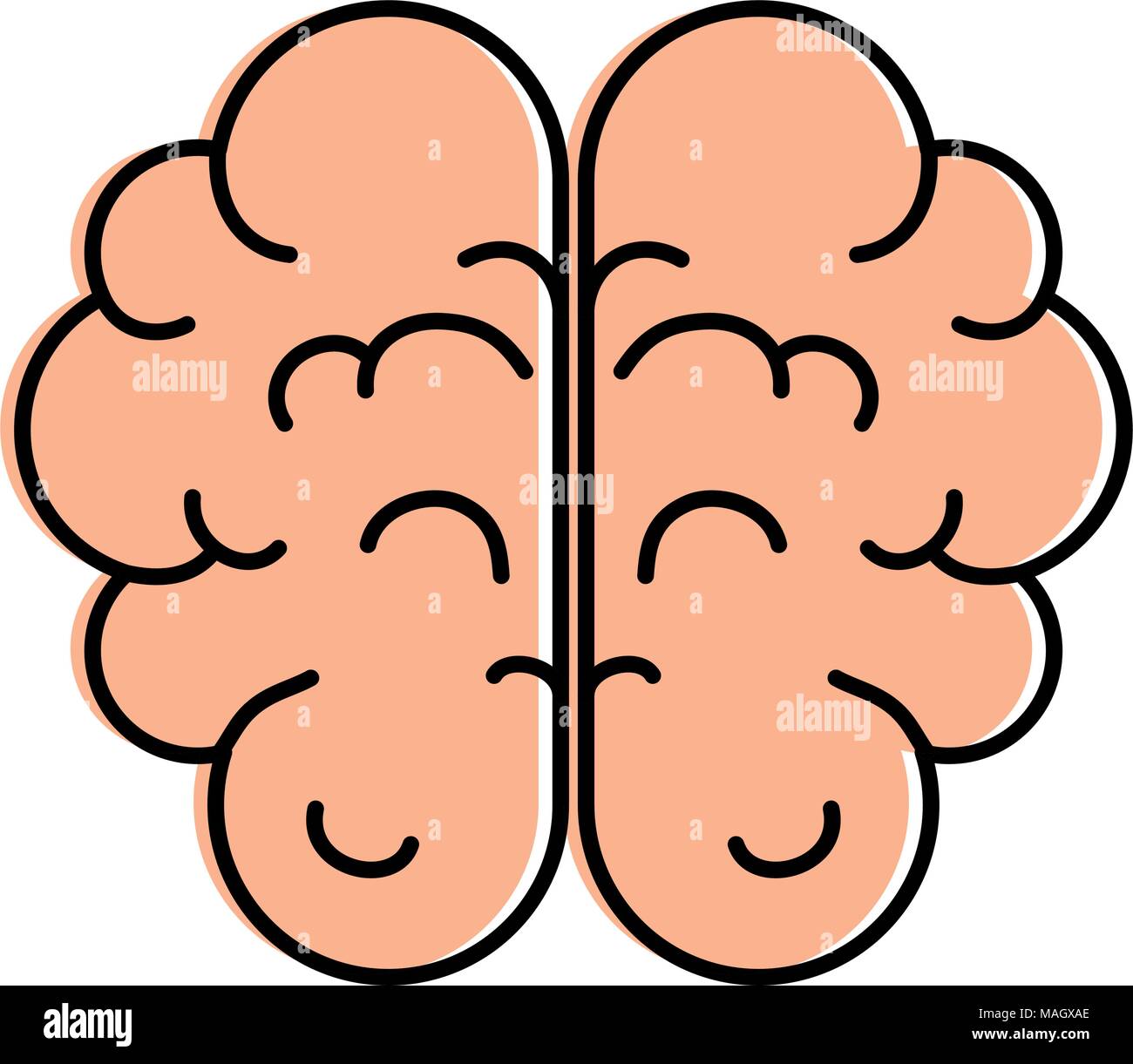 brain human organ icon vector illustration design Stock Vector Image ...