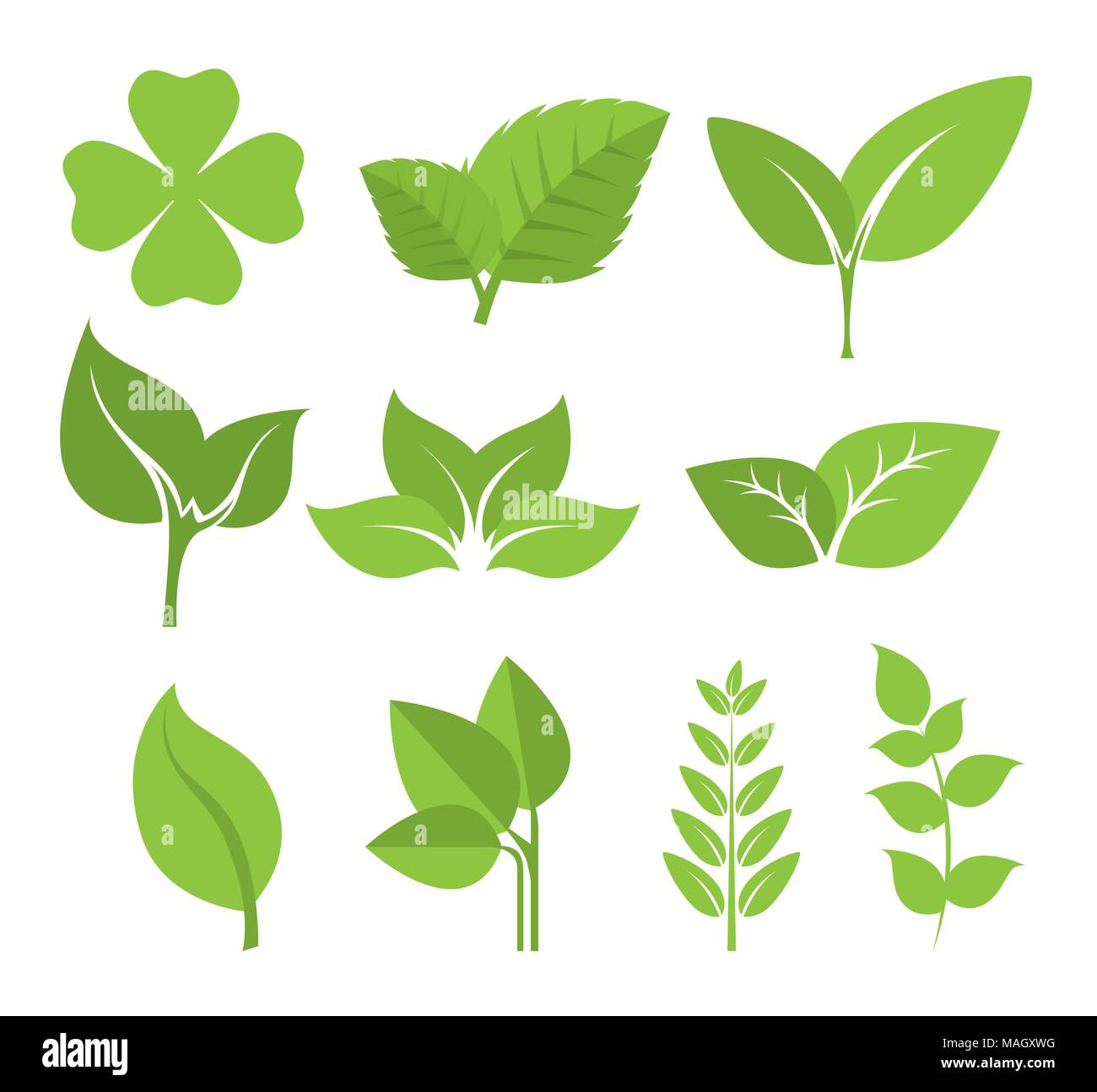 nature and leaves design, vector illustration graphic design Stock ...