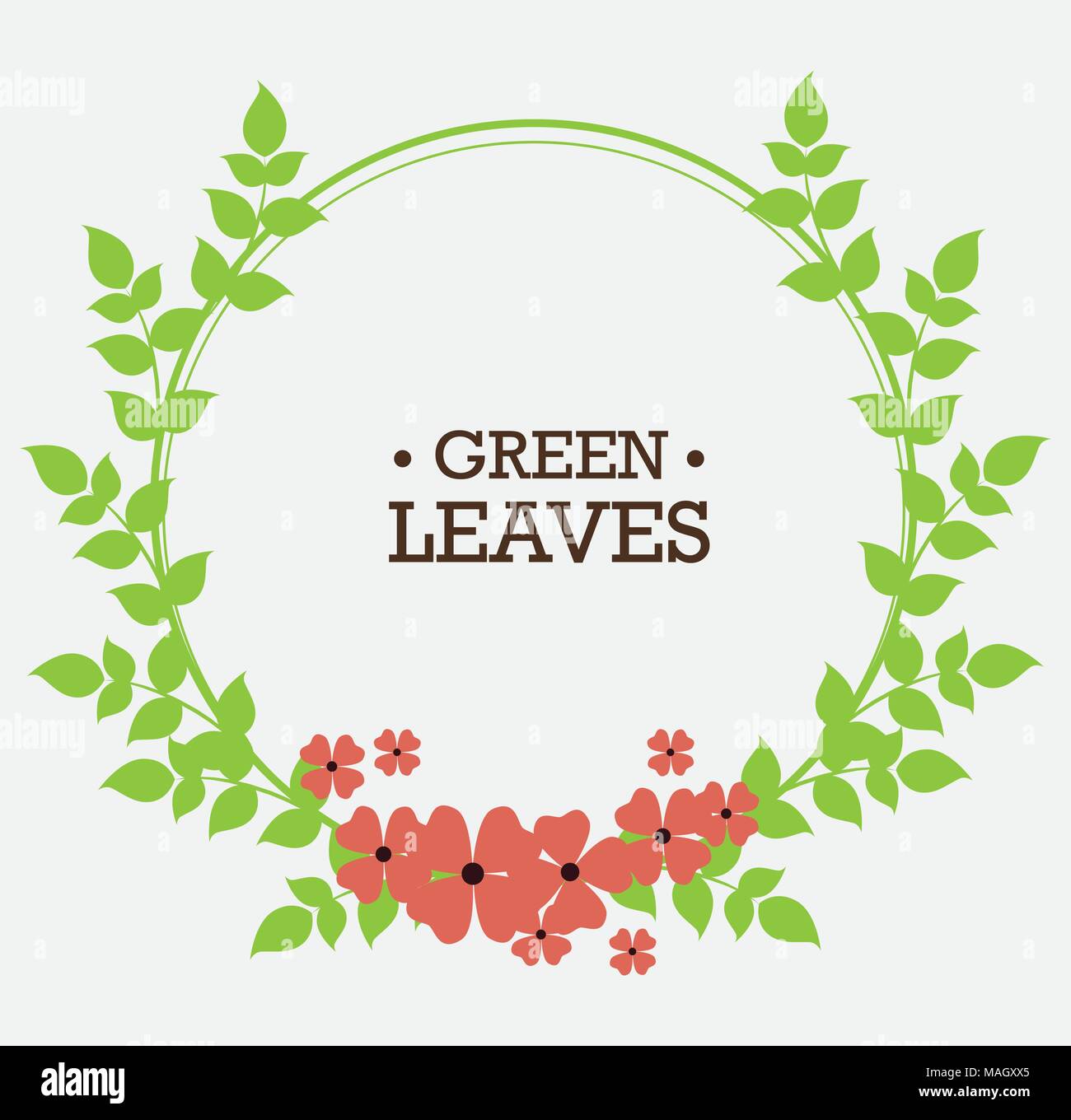 nature and leaves design, vector illustration graphic design Stock ...