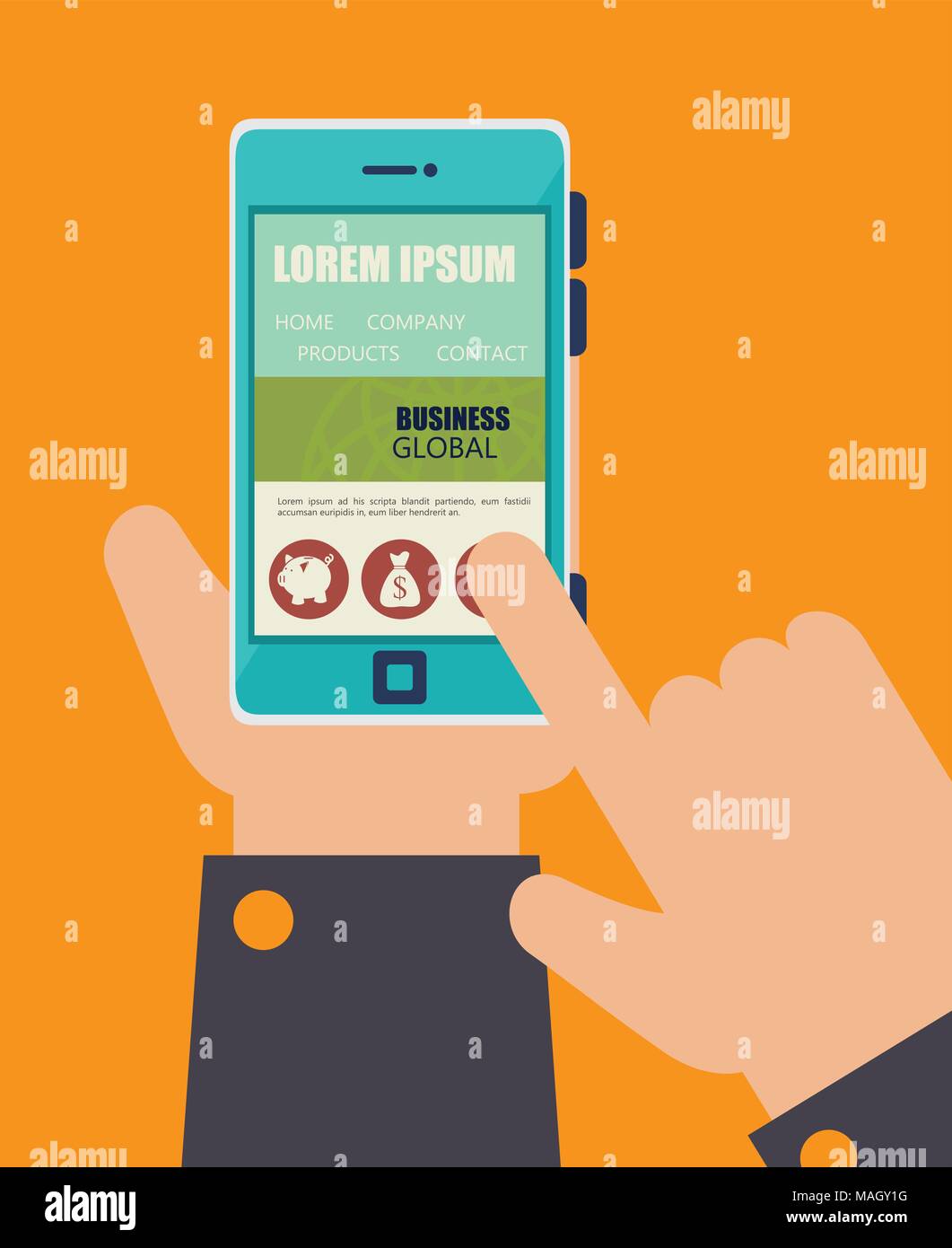 Responsive web and technology design, vector illustration eps 10 ...