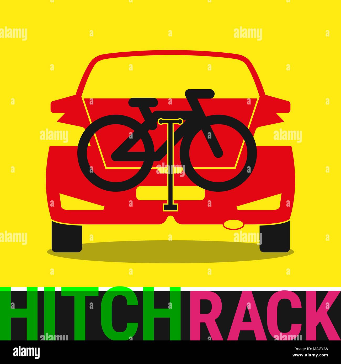 Family bike rack Stock Vector Images - Alamy