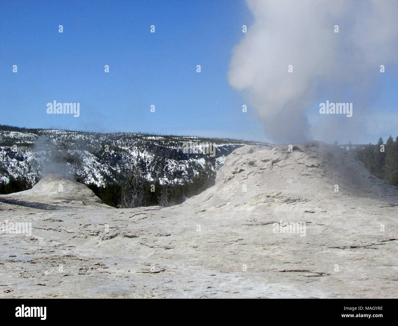 Yellowstone NP in WY Stock Photo - Alamy