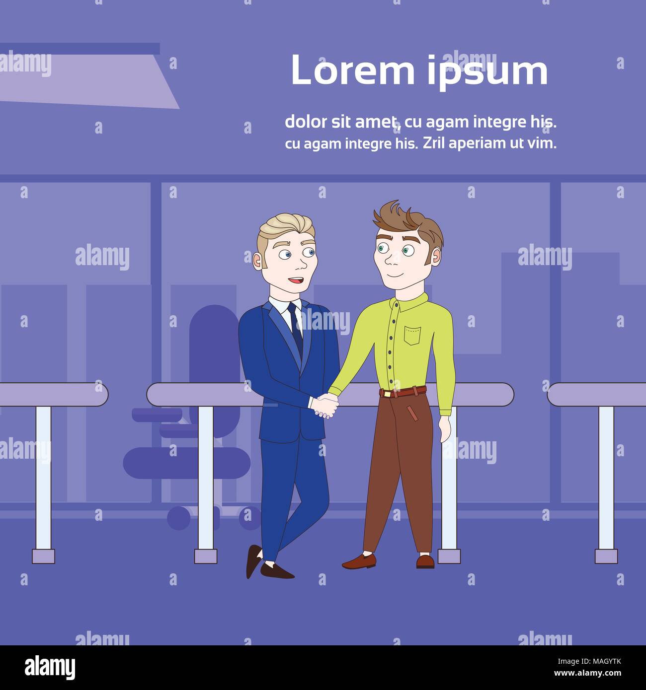 Two standing men hands Stock Vector Images - Alamy