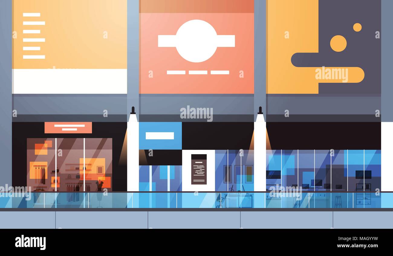 Inside shops Stock Vector Images - Alamy