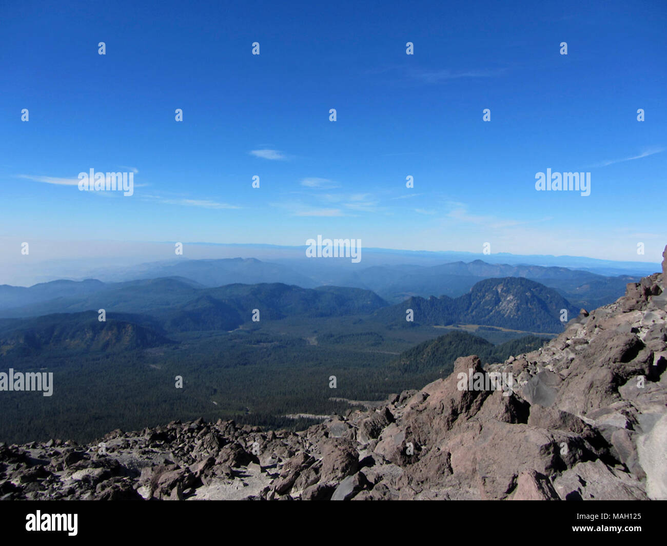 Mt St Helens Summit Climb in WA Stock Photo - Alamy