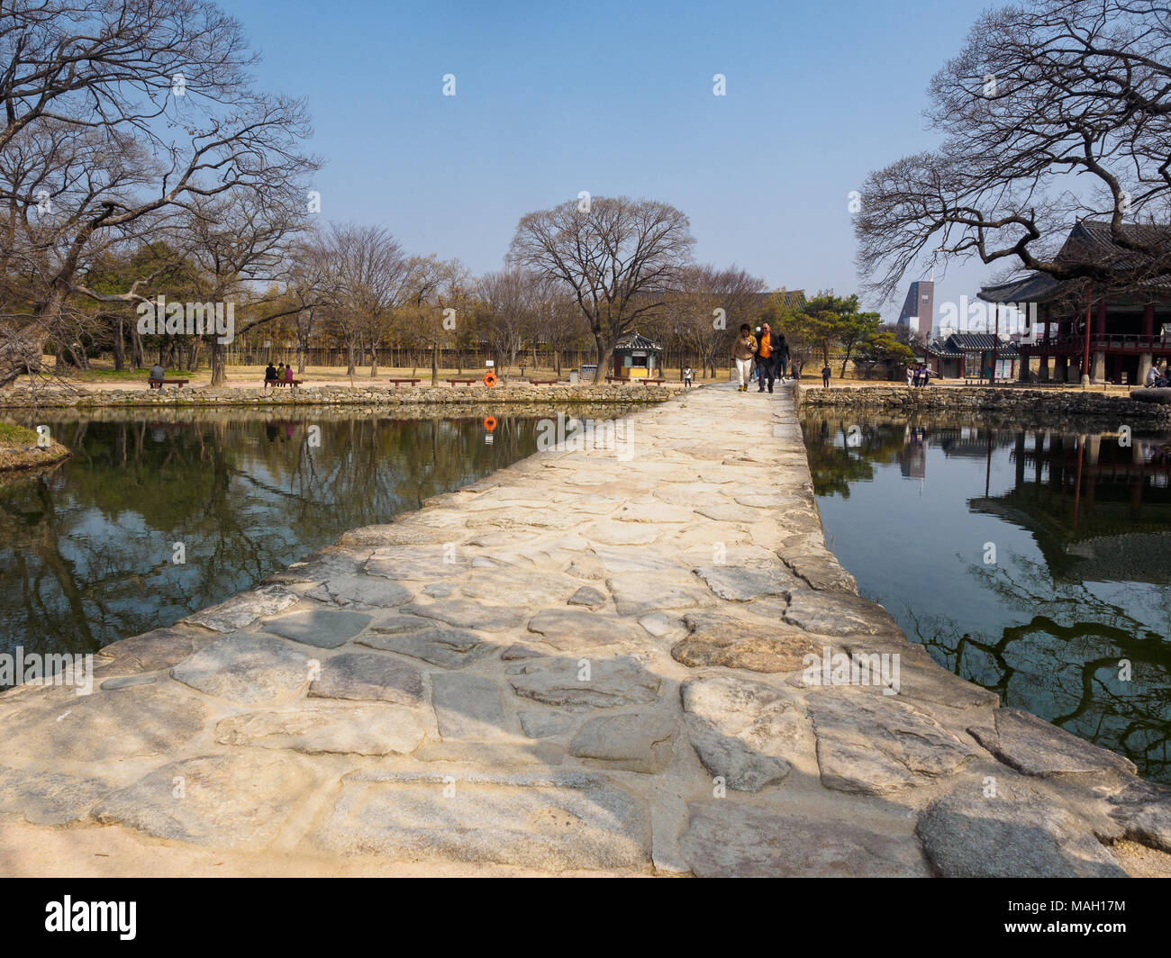 Namwon, South Korea - March 25, 2018 : Scenery of Gwanghalluwon Garden ...