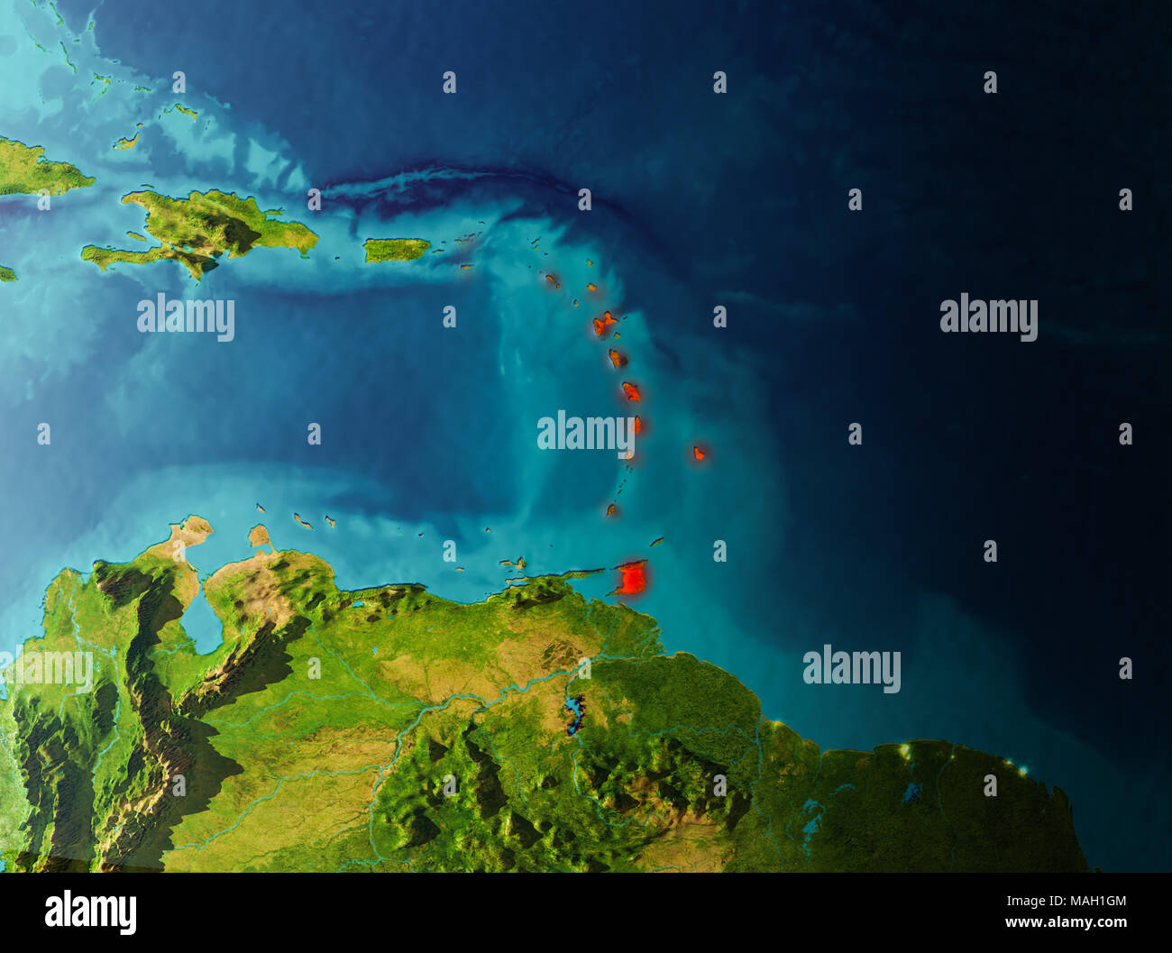 Aruba light map hi-res stock photography and images - Alamy