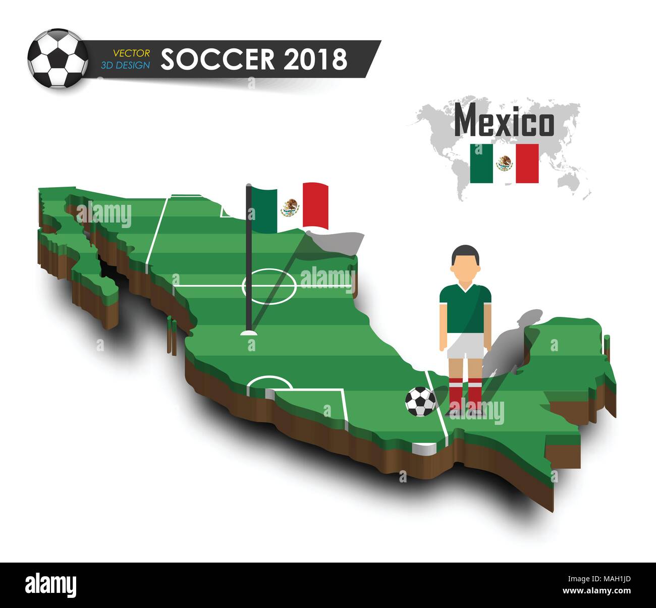 World cup russia map infographic hi-res stock photography and images ...