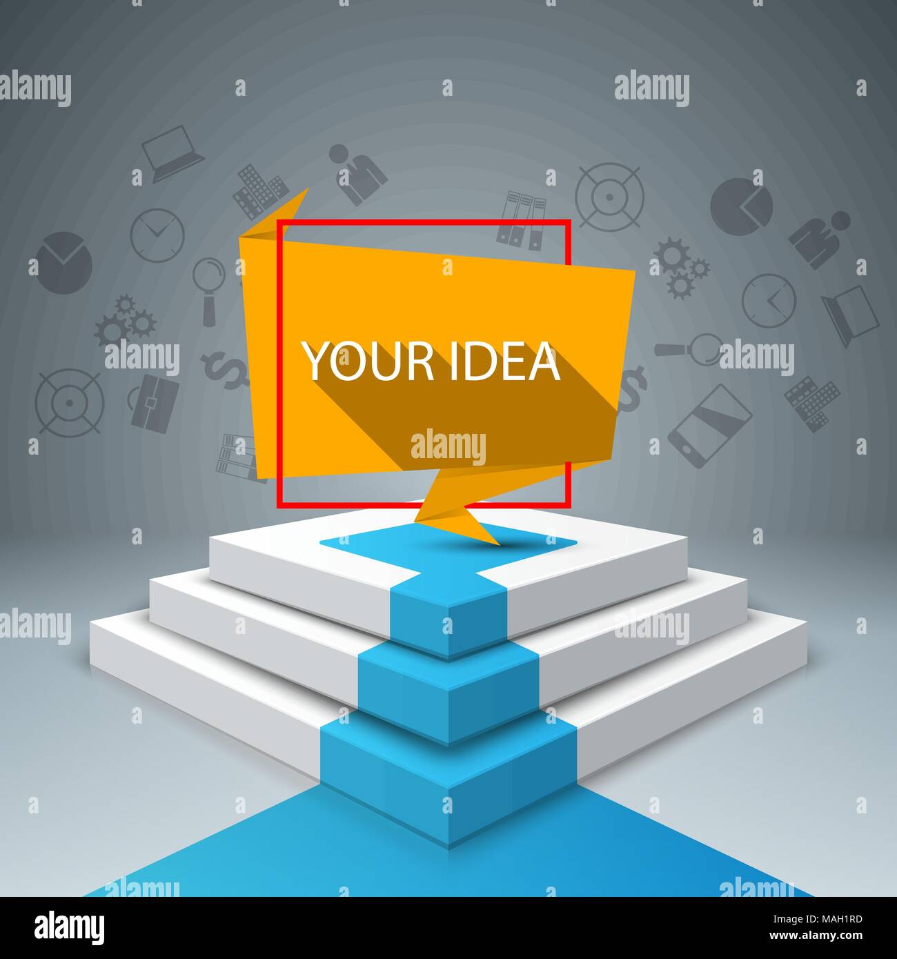Paper banner - business infographic Stock Vector Image & Art - Alamy