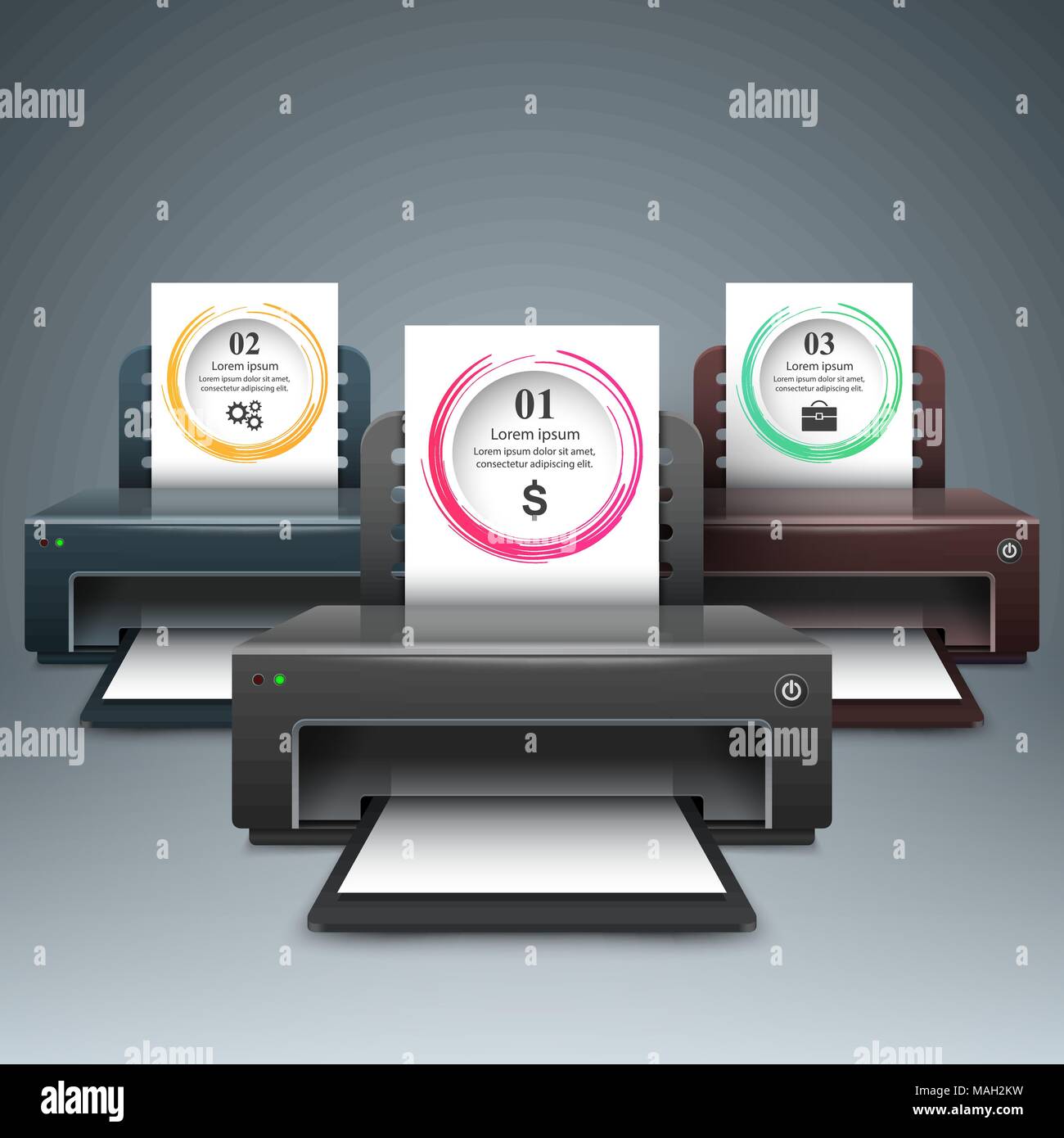 Printer symbol hi-res stock photography and images - Alamy