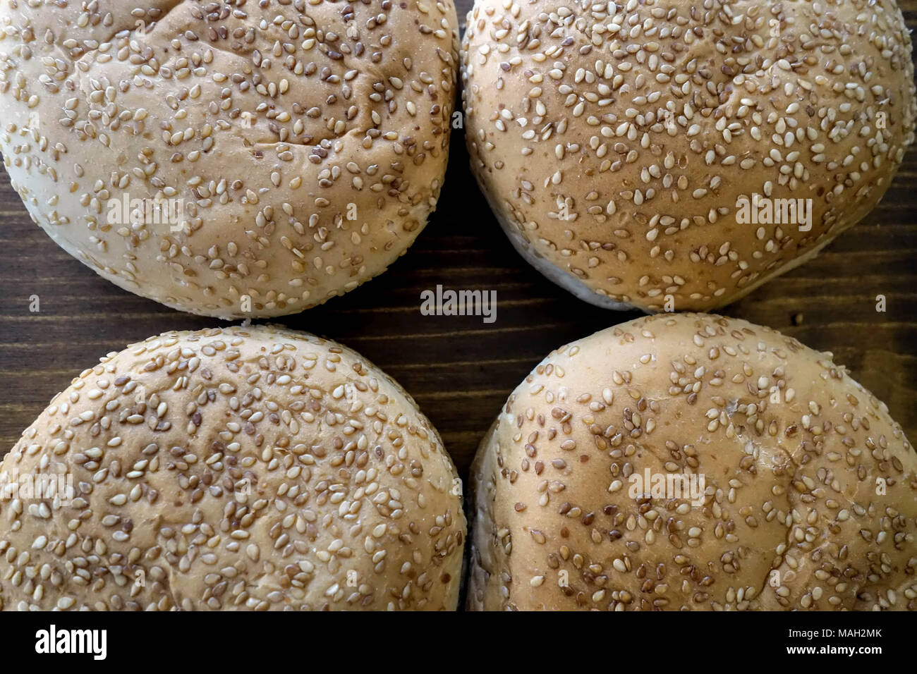 Burger from above hi-res stock photography and images - Alamy