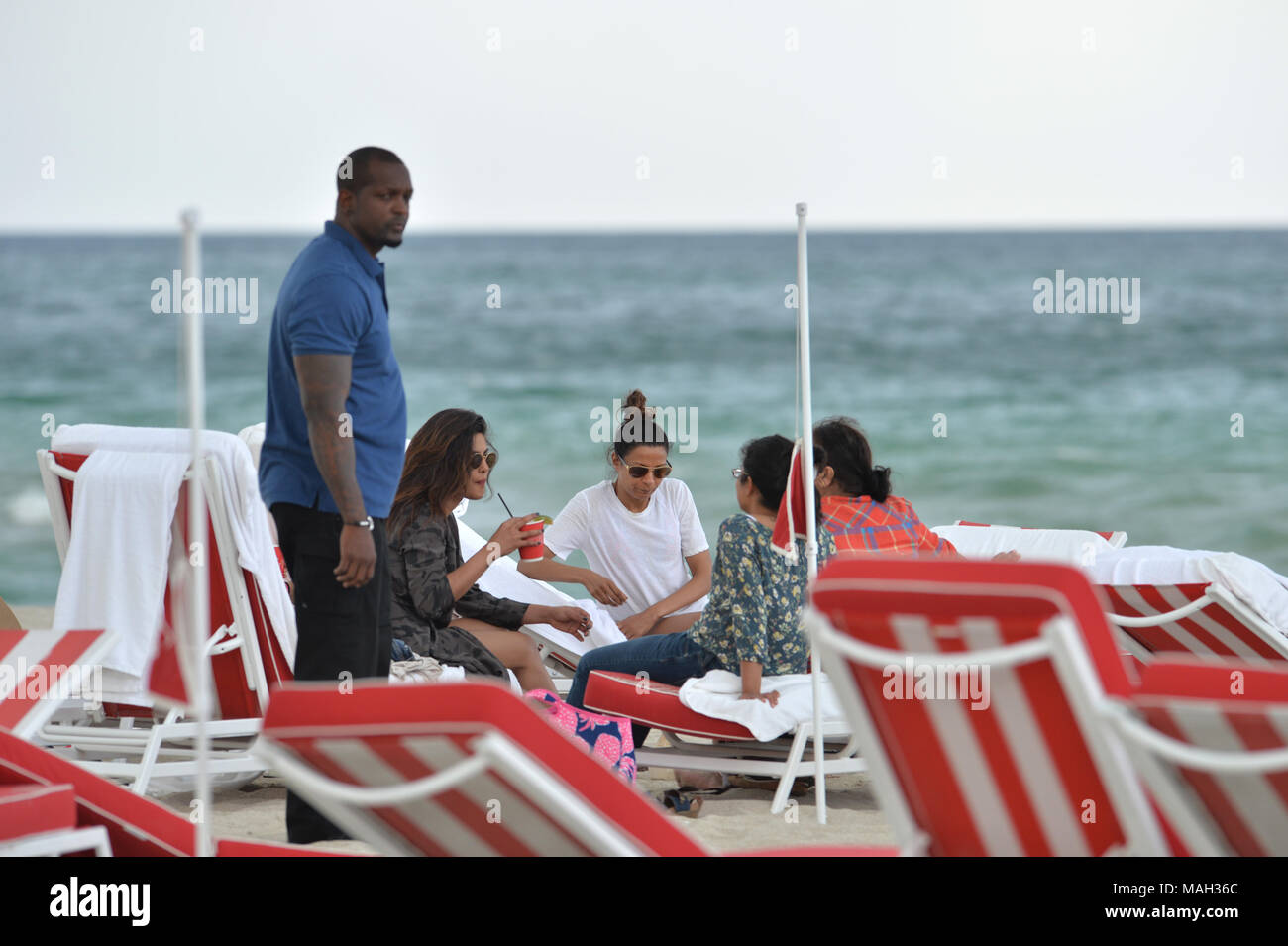 MIAMI BEACH, FL - MAY 14: Priyanka Chopra on Miami Beach on Mother's ...
