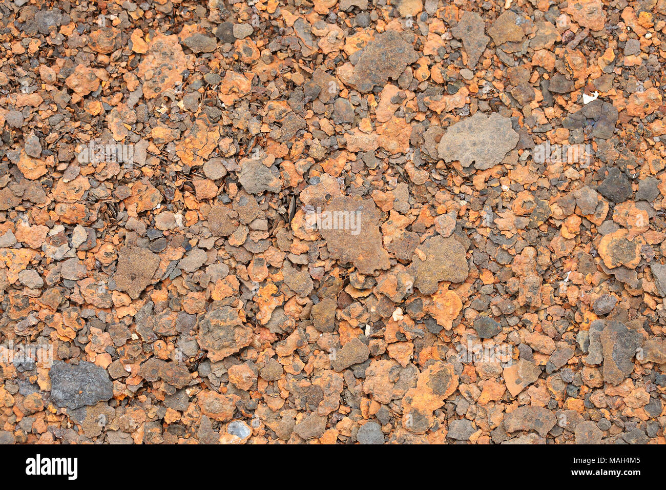 Red rust Iron steel walkway Stock Photo - Alamy