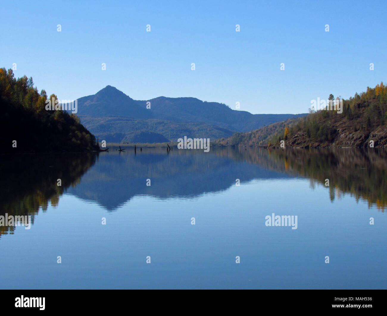 Coldwater Lake Loop Trail in WA Stock Photo - Alamy