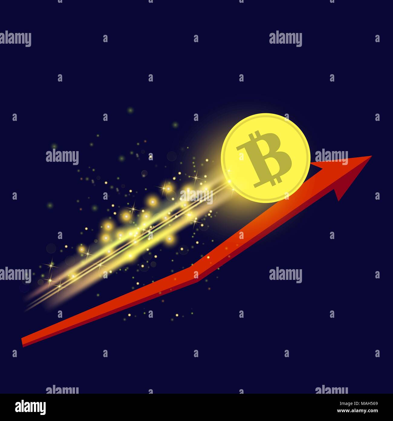 Bitcoin red Stock Vector Images - Alamy