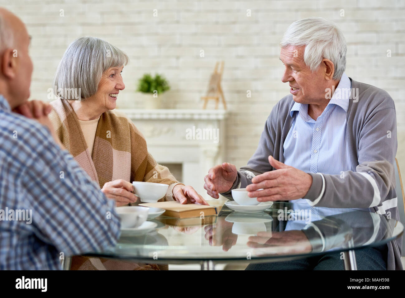 Old People Drinking Tea