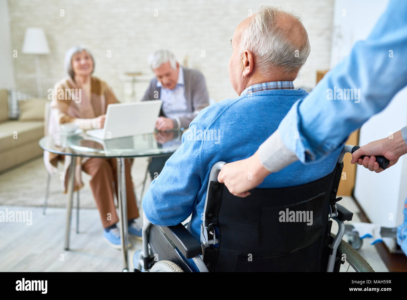 Handicapped old man hi-res stock photography and images - Alamy