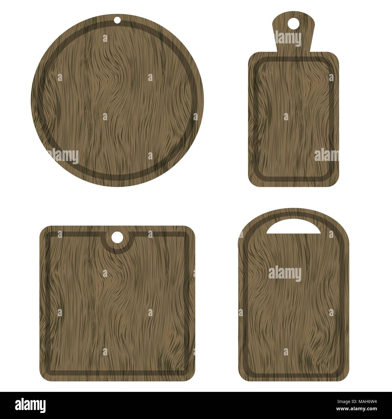 Cutting board set Stock Vector Images - Alamy