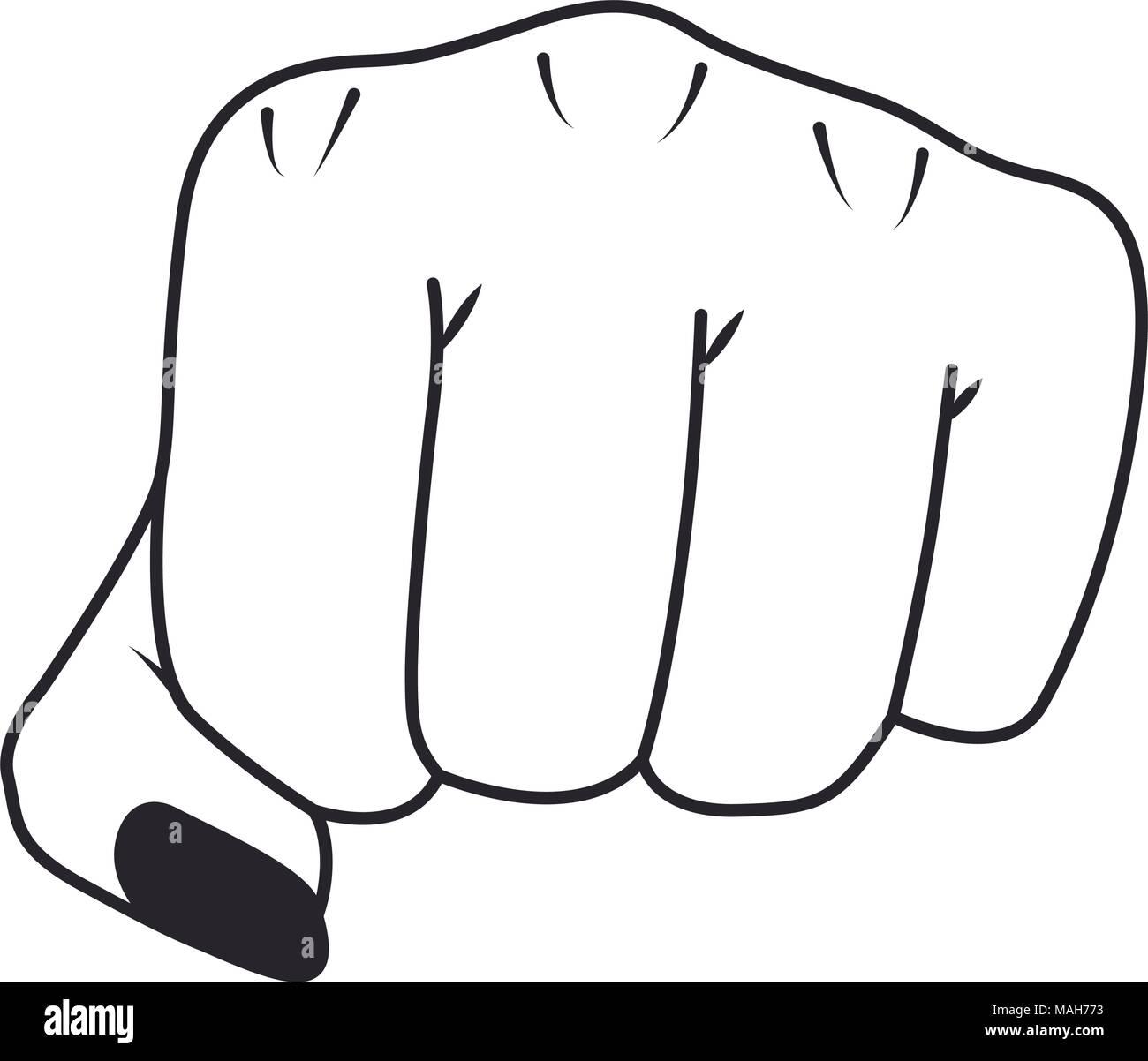 hand fist gesturing icon Stock Vector Image & Art - Alamy