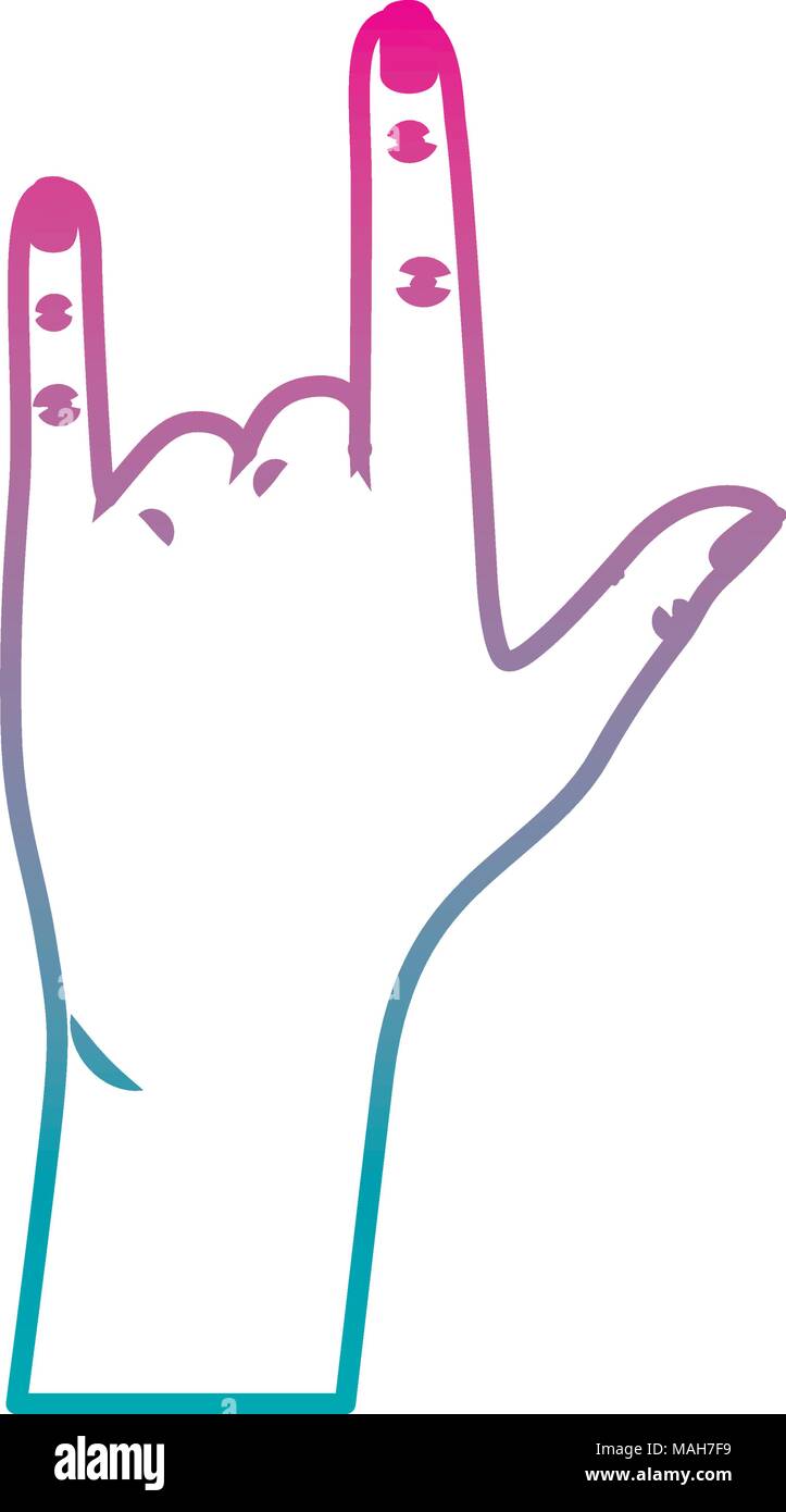 Punk gesturing Stock Vector Images - Alamy