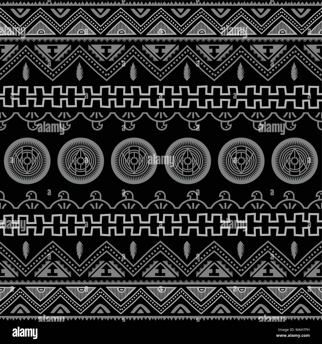 seamless native pattern background vector art illustration Stock Vector ...