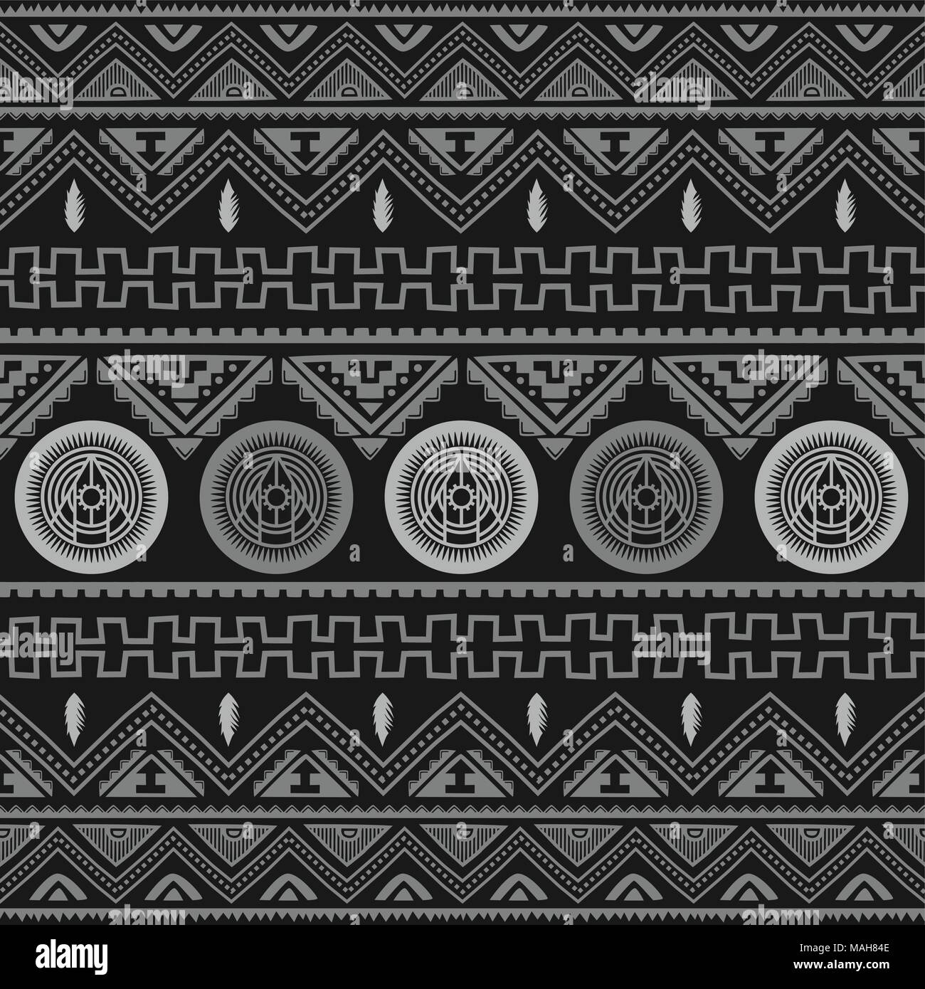 seamless native pattern background vector art illustration Stock Vector ...