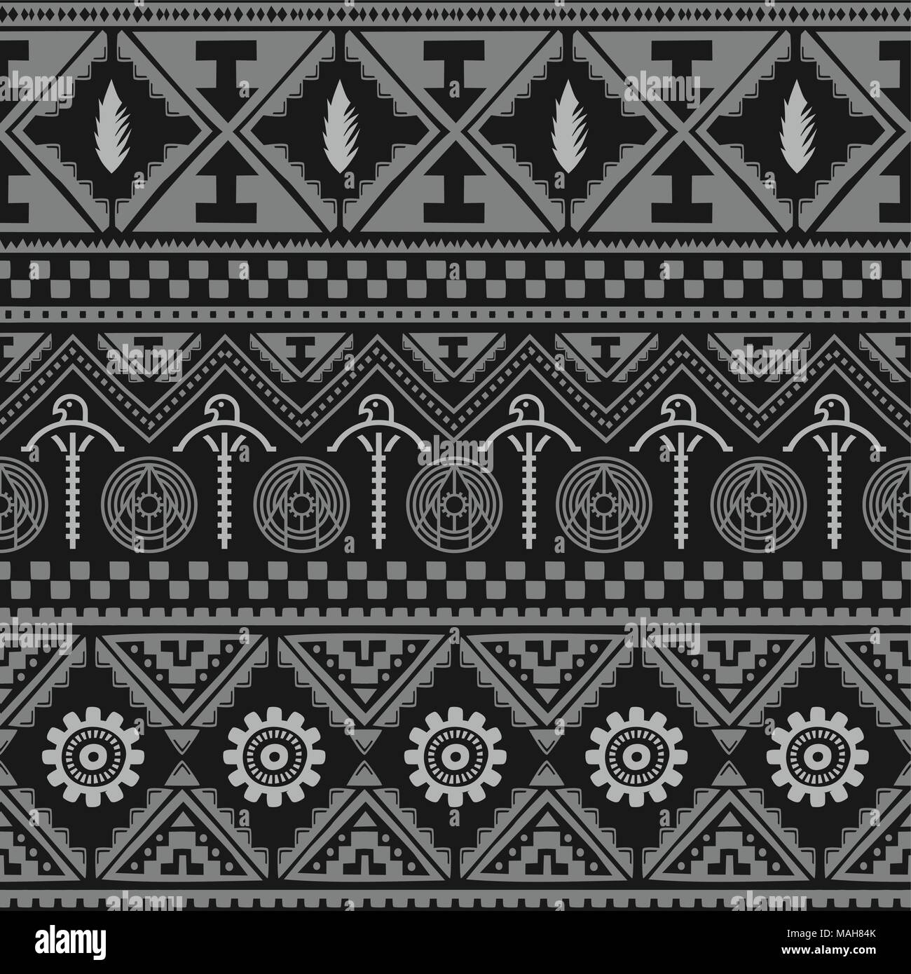 seamless native pattern background vector art illustration Stock Vector ...