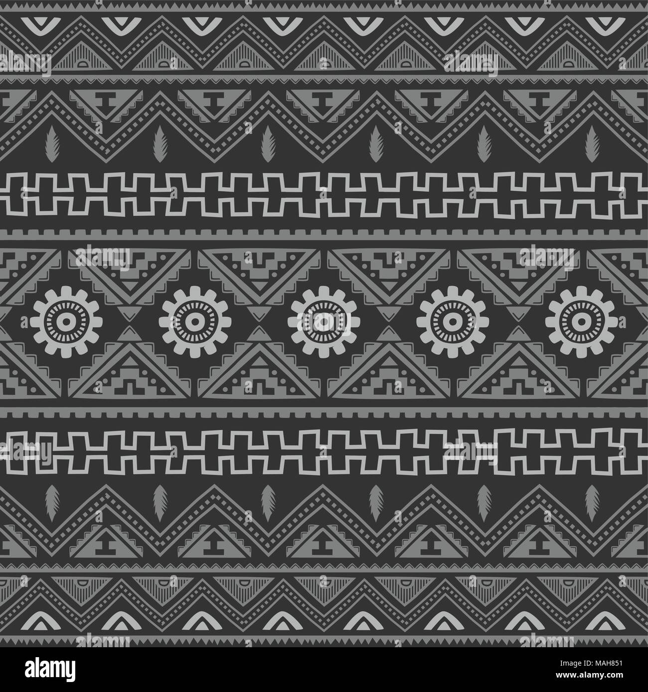 seamless native pattern background vector art illustration Stock Vector ...