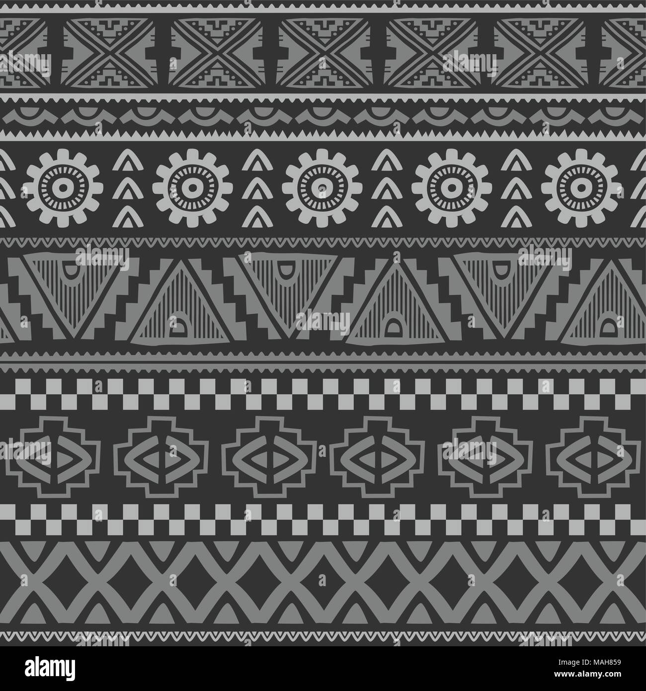 seamless native pattern background vector art illustration Stock Vector ...