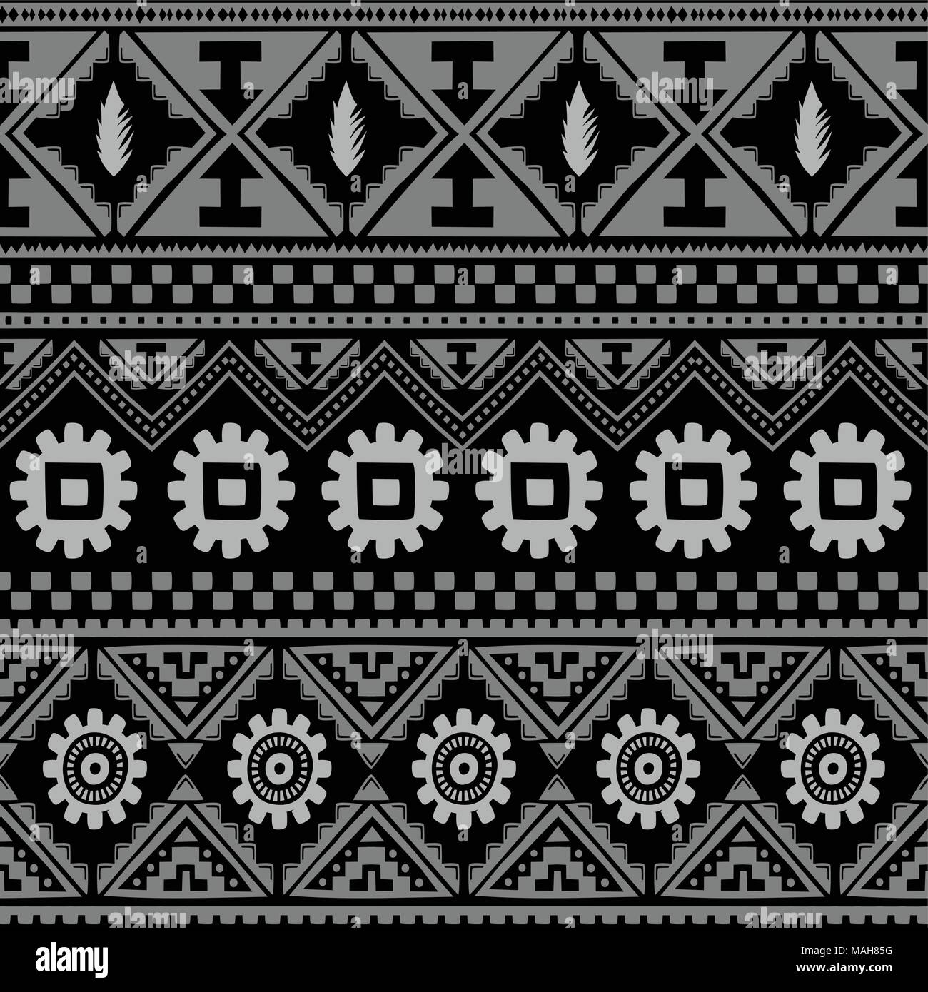 seamless native pattern background vector art illustration Stock Vector ...