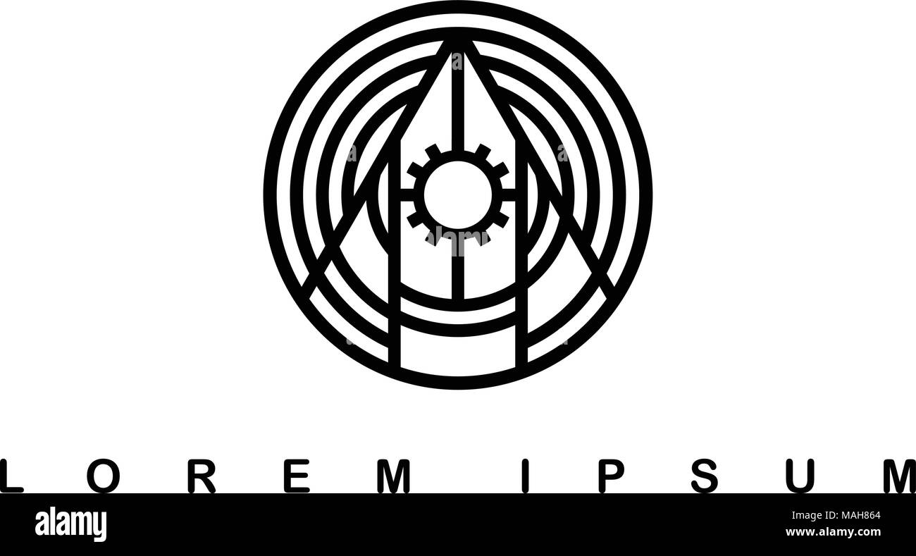 round circle native tribe sign symbol logo vector Stock Vector Image ...